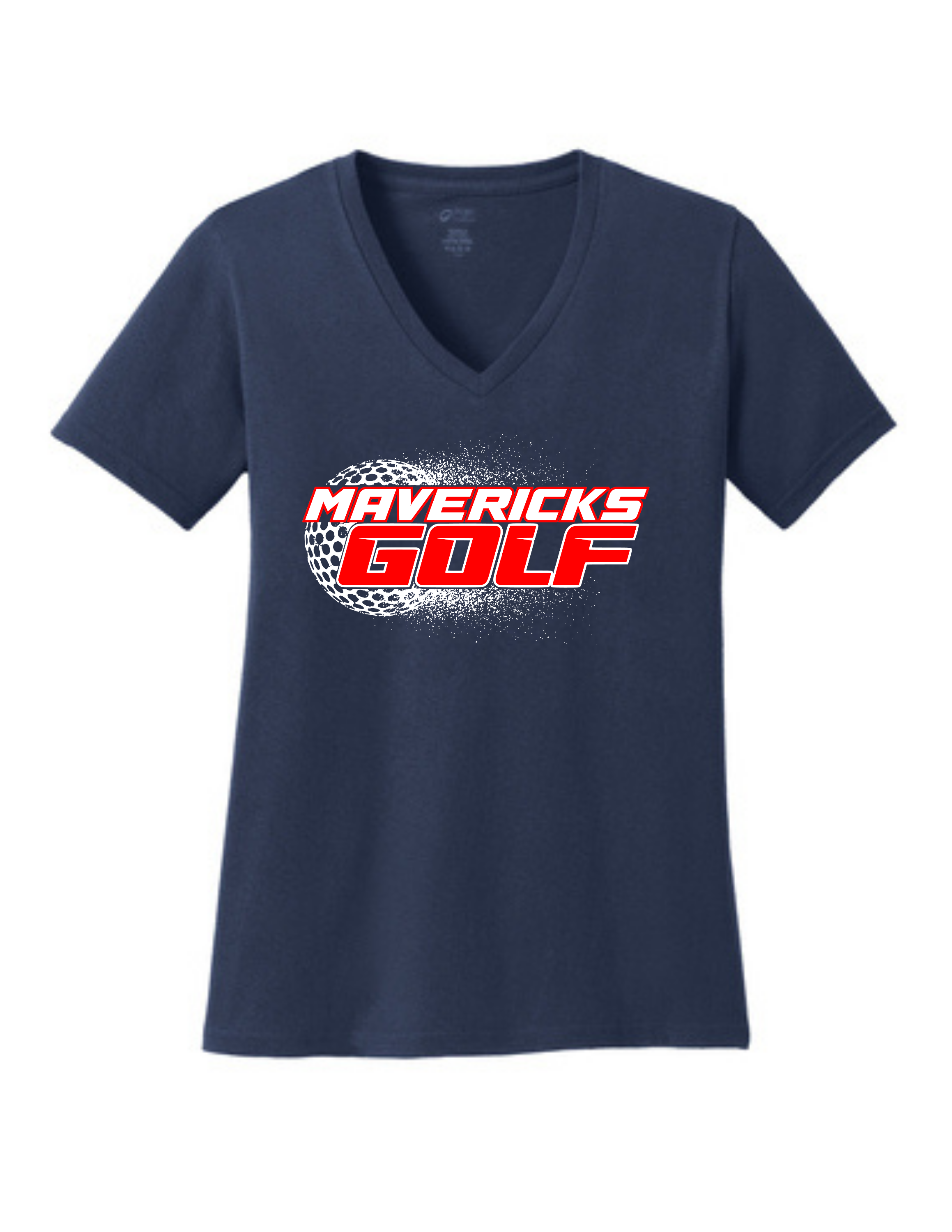 Manvel Golf - Maverick Golf Ladies Vneck Cotton Tee – Trend Monkey ...