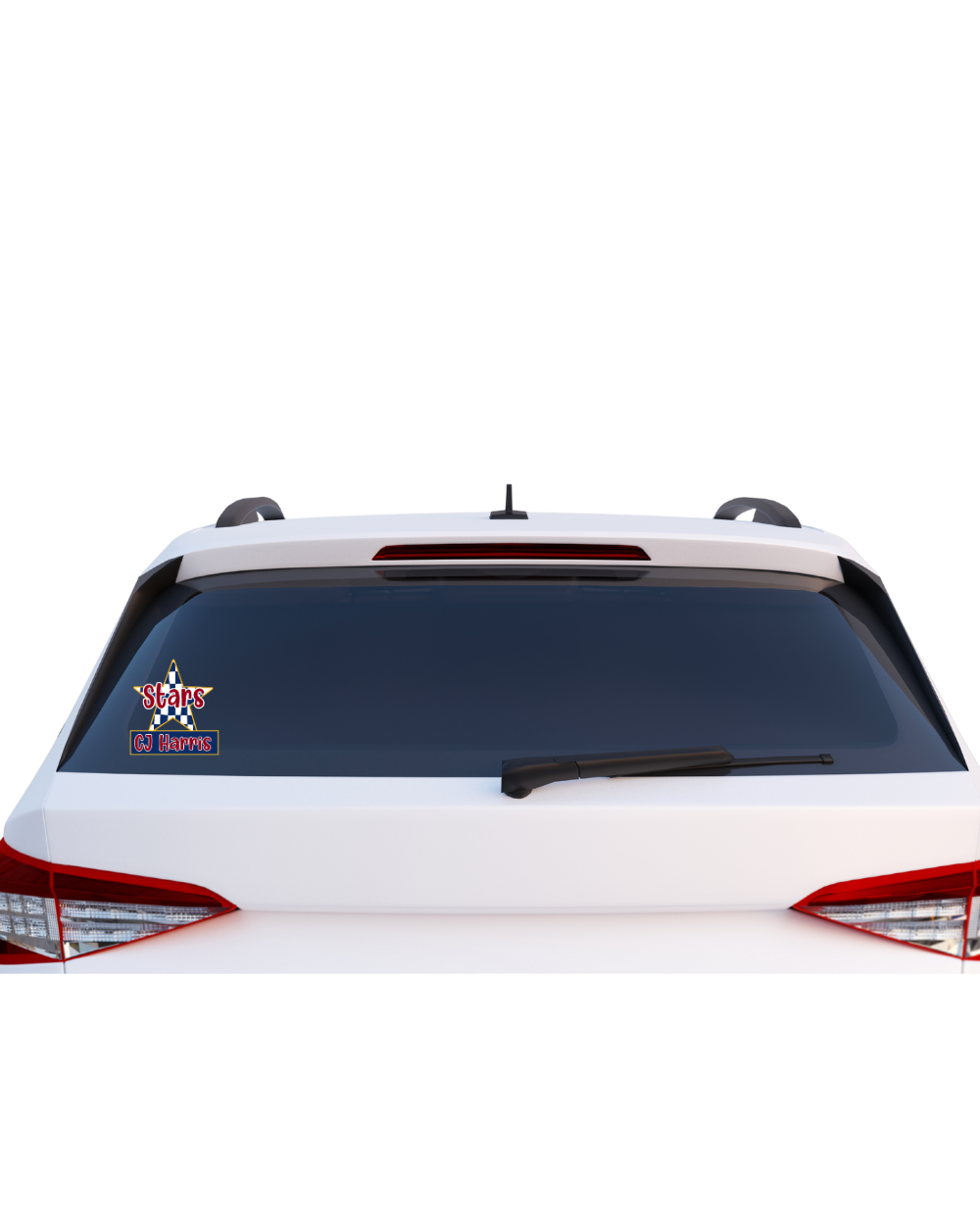 CJ Harris - Checkered Star Window Decal – Trend Monkey Custom Apparel ...
