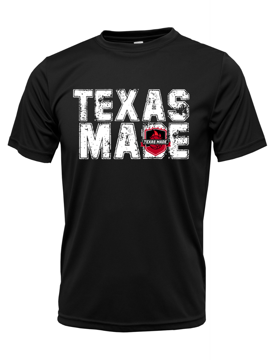 Texas Made - TEXAS MADE - Black Performance Tee – Trend Monkey Custom ...